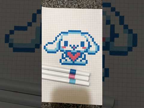 Pixel art ideas cinnamoroll #shorts #pixelart #pixel #asmr #easydrawing #cinnamoroll