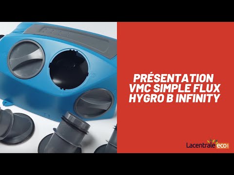 Ventilation simple flux hygro B ou A basse conso INFINITY - Nather