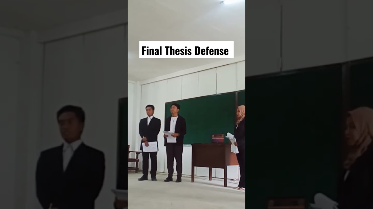 Final Thesis defense