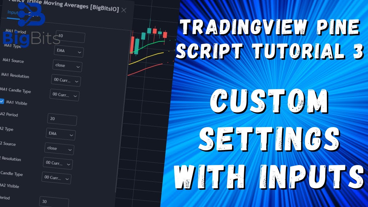 Custom Settings With Inputs - TradingView Pine Script Tutorial 3