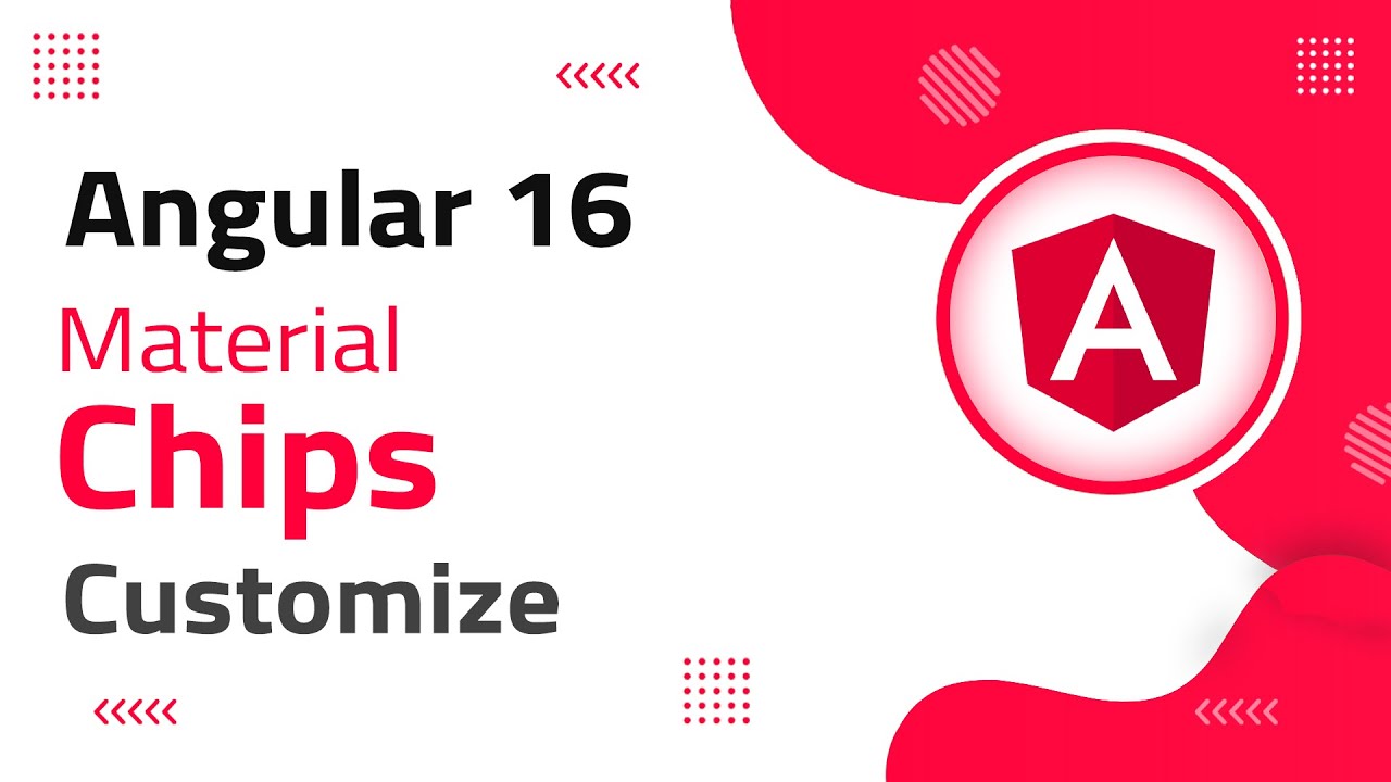 7) Mat Chips Customization in Angular 16 | angular material | angular 16 tutorial