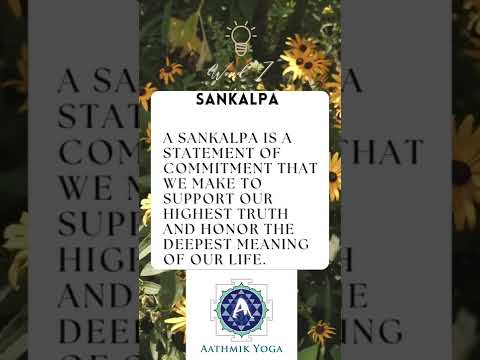 SANKALPA | Learn Yogic Terms & Meanings | Pronunciation | Word 7