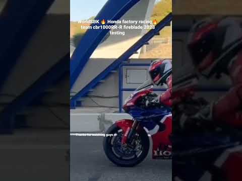 WorldSBK🔥Honda factoryRacingTeam cbr1000RR-Rfireblade testing #honda #racing #bike #rider #cbr #vlog