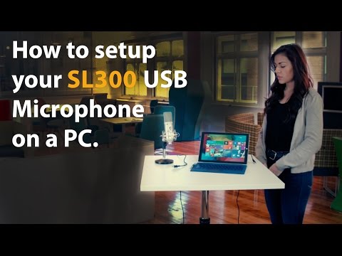 How to set up the SL300 USB Microphone on a PC