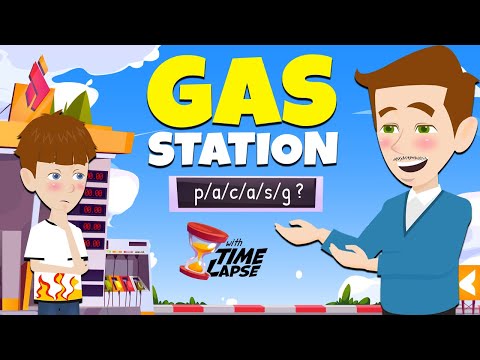 Learn Daily Life English Conversation Practice: Vocabulary at the Gas Station