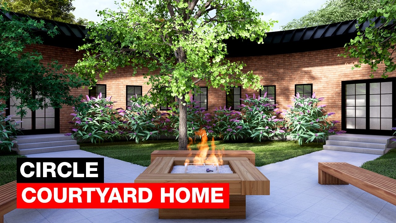 Would you Live in This Circle Shaped Courtyard House?