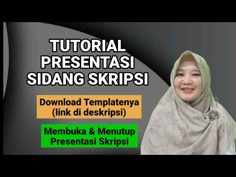 Tutorial presentasi sidang skripsi + download template (link ada di deskripsi)