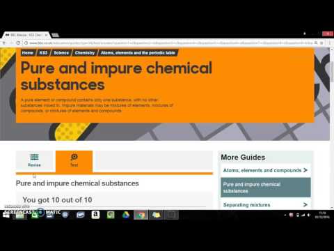 Taking A Test On BBC BITESIZE