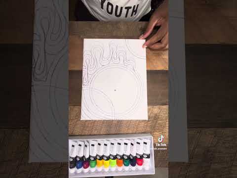 Multi media Mr.bear crying eye canvas tutorial!