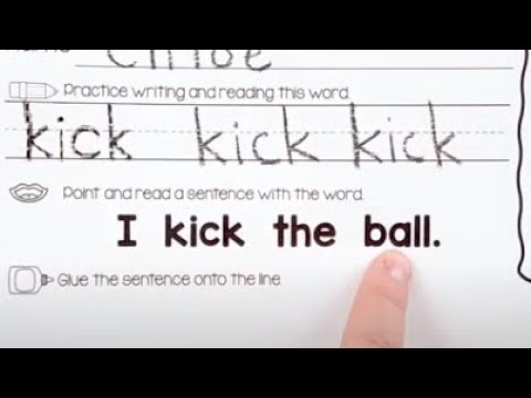 Cut and Glue Sentence Printables