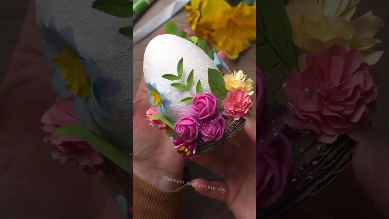Create Gorgeous Floral Easter Egg Decorations Yourself