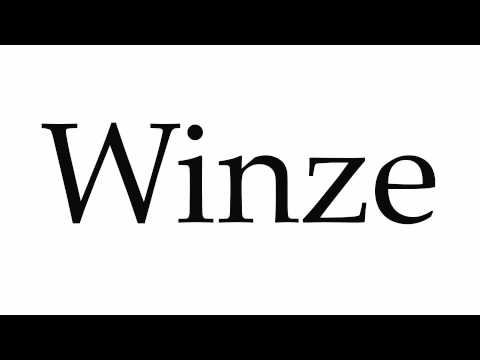 How to Pronounce Winze