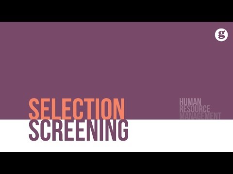 Selection Screening