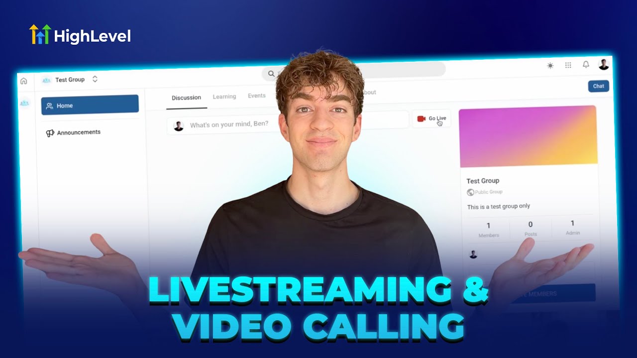 How To Host Livestreaming Webinars and Community Events in HighLevel