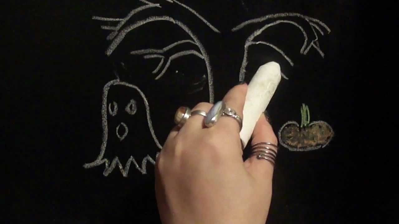 Quiet Blackboard Drawing- relaxation/ asmr