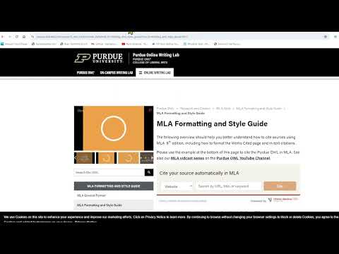 Introduction to MLA Formatting