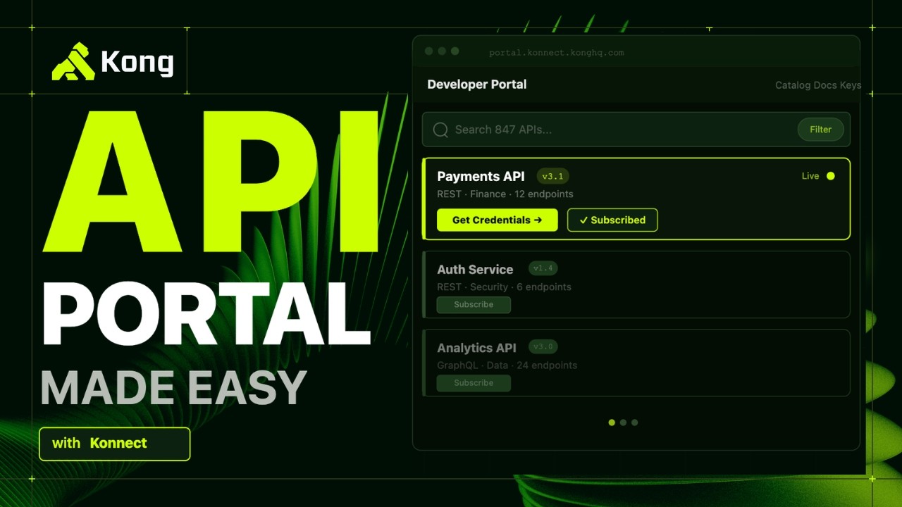 Konnect Developer Portal: Create, Explore & Manage APIs