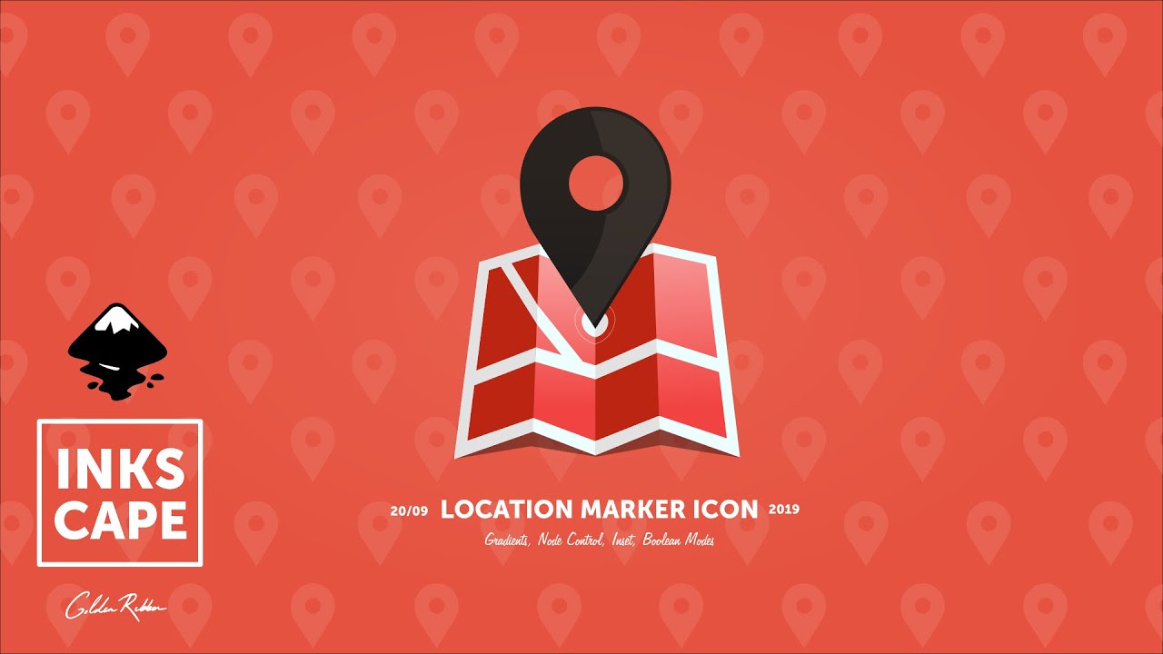 Inkscape Tutorial | Location Marker Icon Design