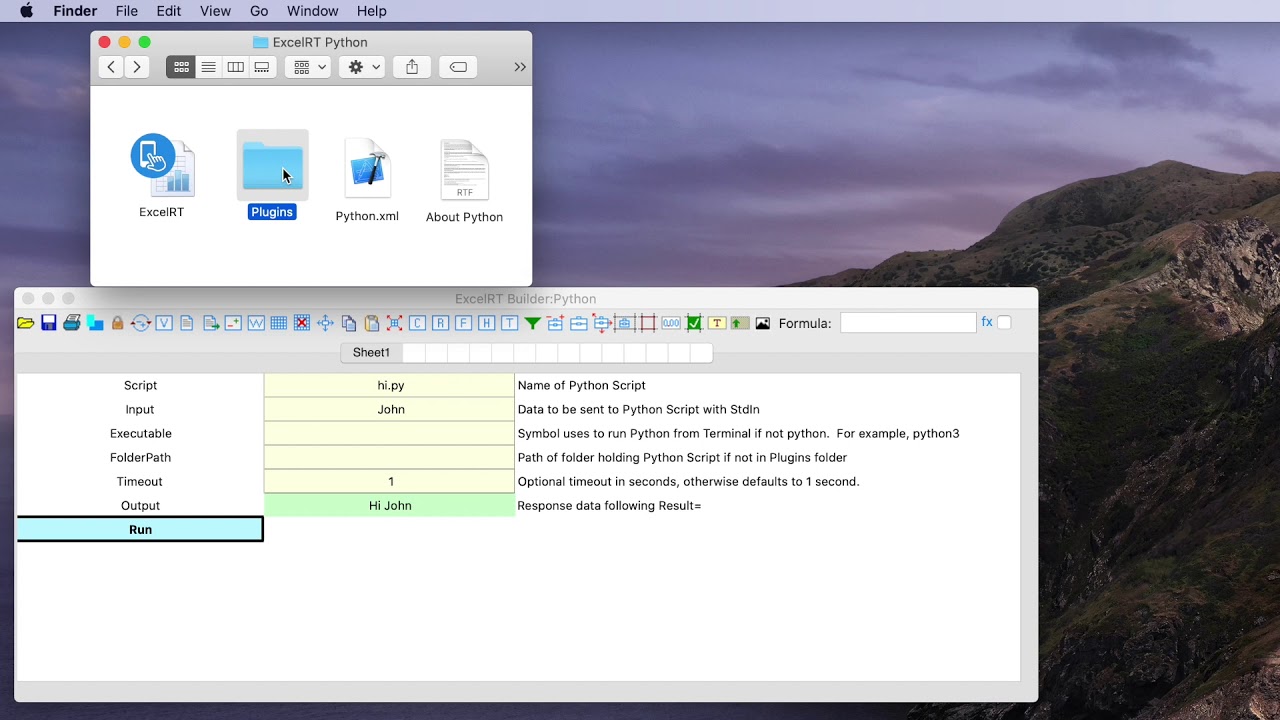 Spreadsheet Application with Python Programming