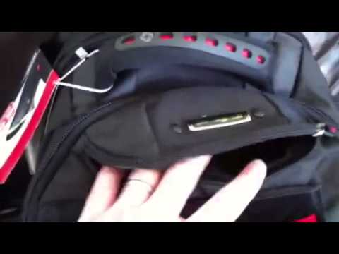 Samsonite Tectonic Perfect Fit PFA laptop backpack black red