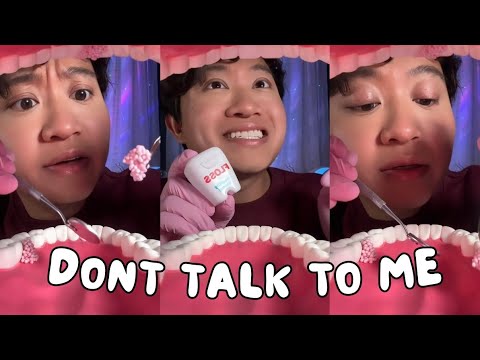 ASMR | Dentist cleans your teeth with no talking