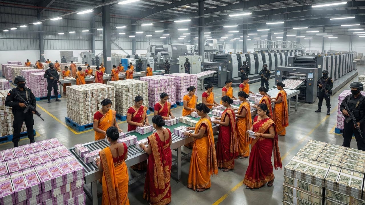 Inside the Indian Rupee Printing Factory: From Blank Paper to National Currency (Full Process)