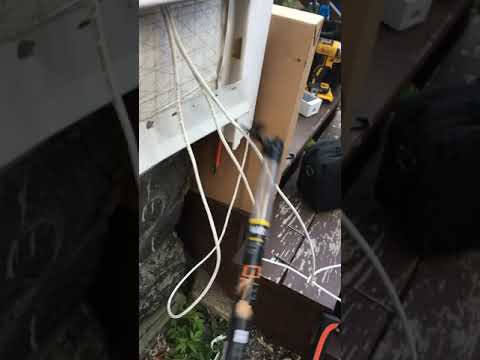 HiDing CAT6 cable in back of Siding