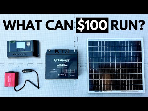 Ultra-Budget Solar Panel Setup - What Can It Power?
