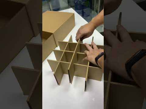How to use cardboard to make a compartmented drawer #cardboard #carton #paper #easy