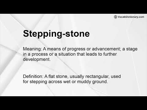 Stepping-stone Meaning