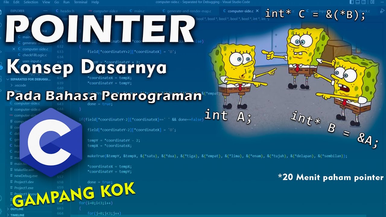 Pointer Bahasa C | Konsep Dasar dan Penggunaannya