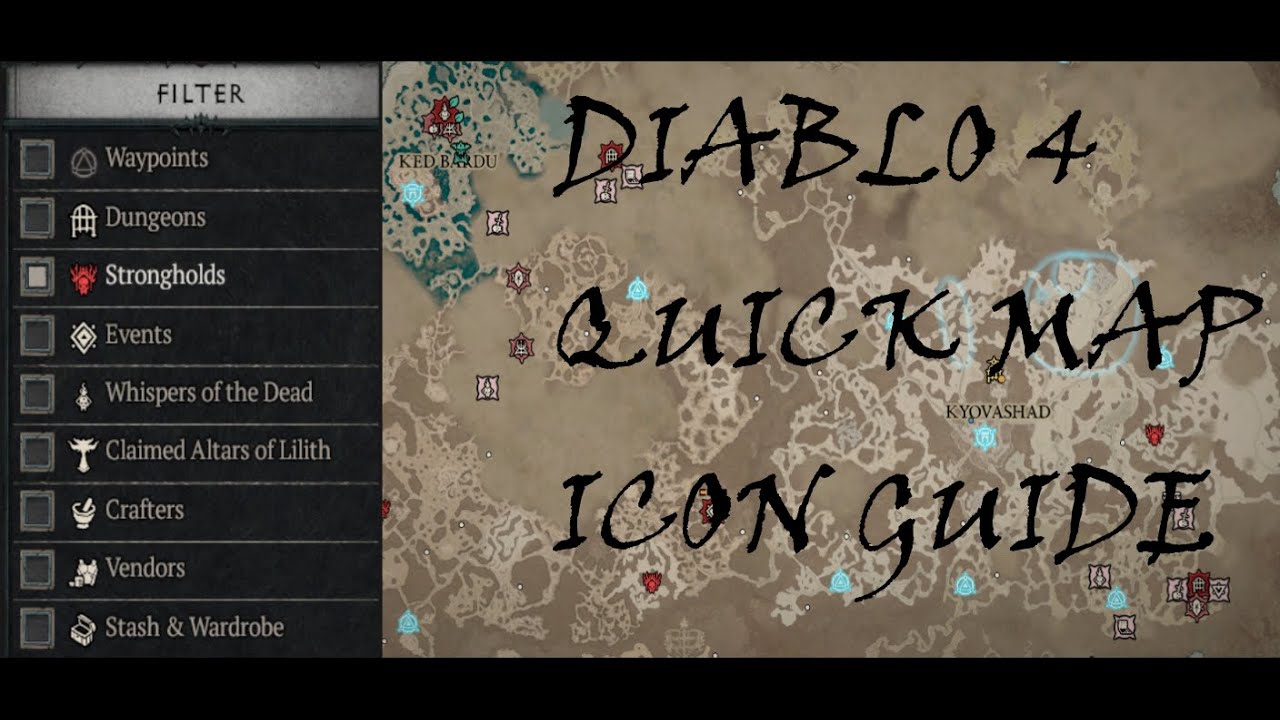 Diablo 4 Map Icons Guide for New Players | Quick 5-Minute Tutorial/Walkthrough