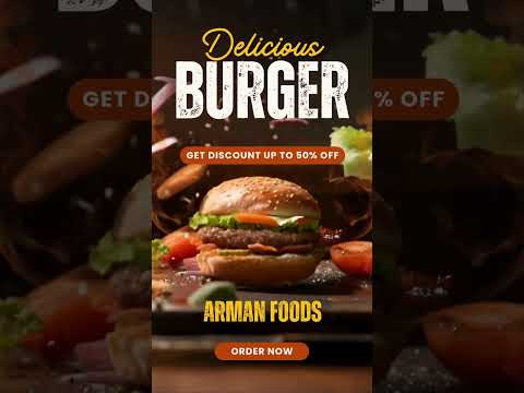 ARMAN FOODS #animation #foodlovers #adidas #motiongraphics #visualstorytelling #burger#videoediting