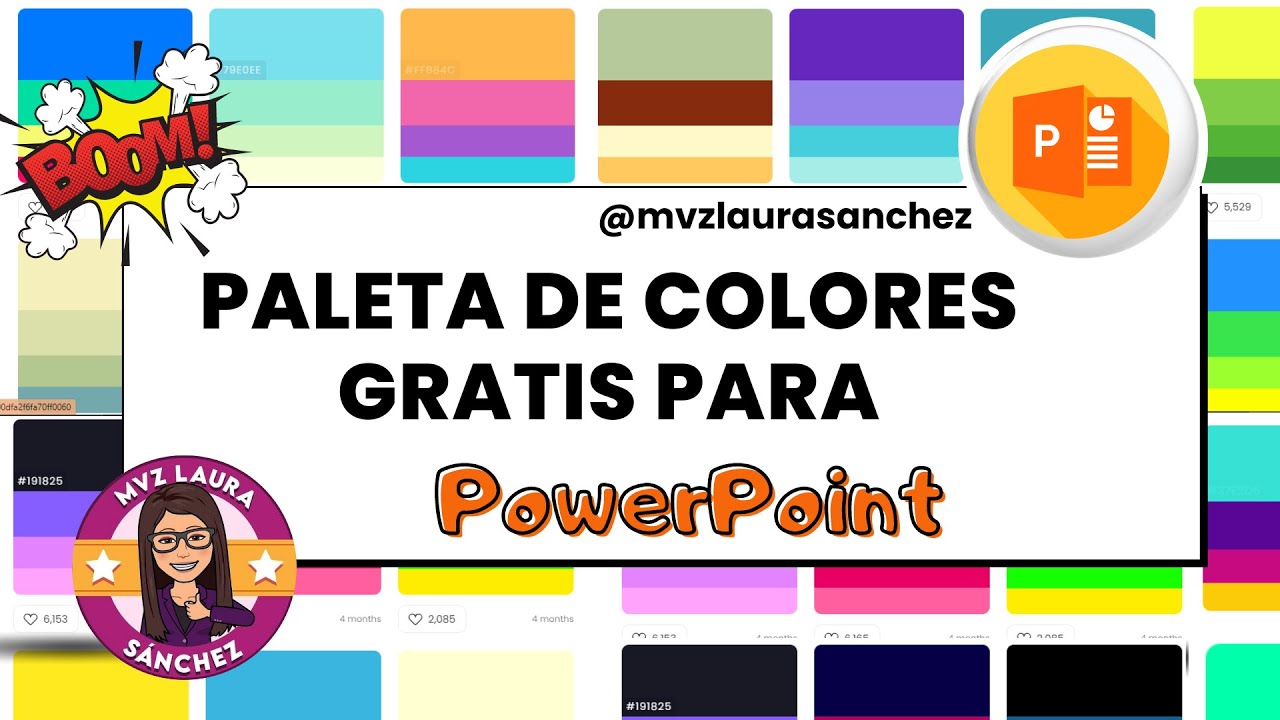 Free color palette for #PowerPoint @mvzlaurasanchez Design your color palette for your brand