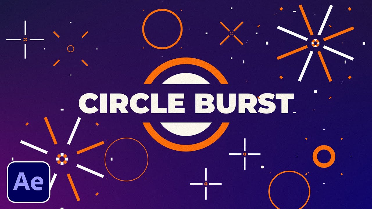 Create 3 Great Circle Burst Motion Graphics in After Effects | Tutorial