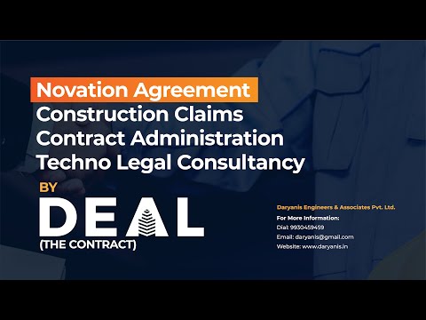 Novation Agreement - construction project management civil engineering time lapse fnf