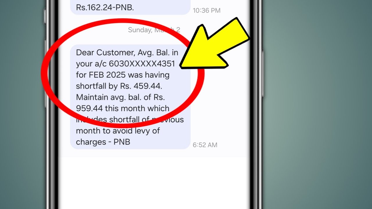 Dear Customer, Avg. Bal. in your a/c XXXX  for FEB 2025 was having shortall Maintain avg. bal. Of rs