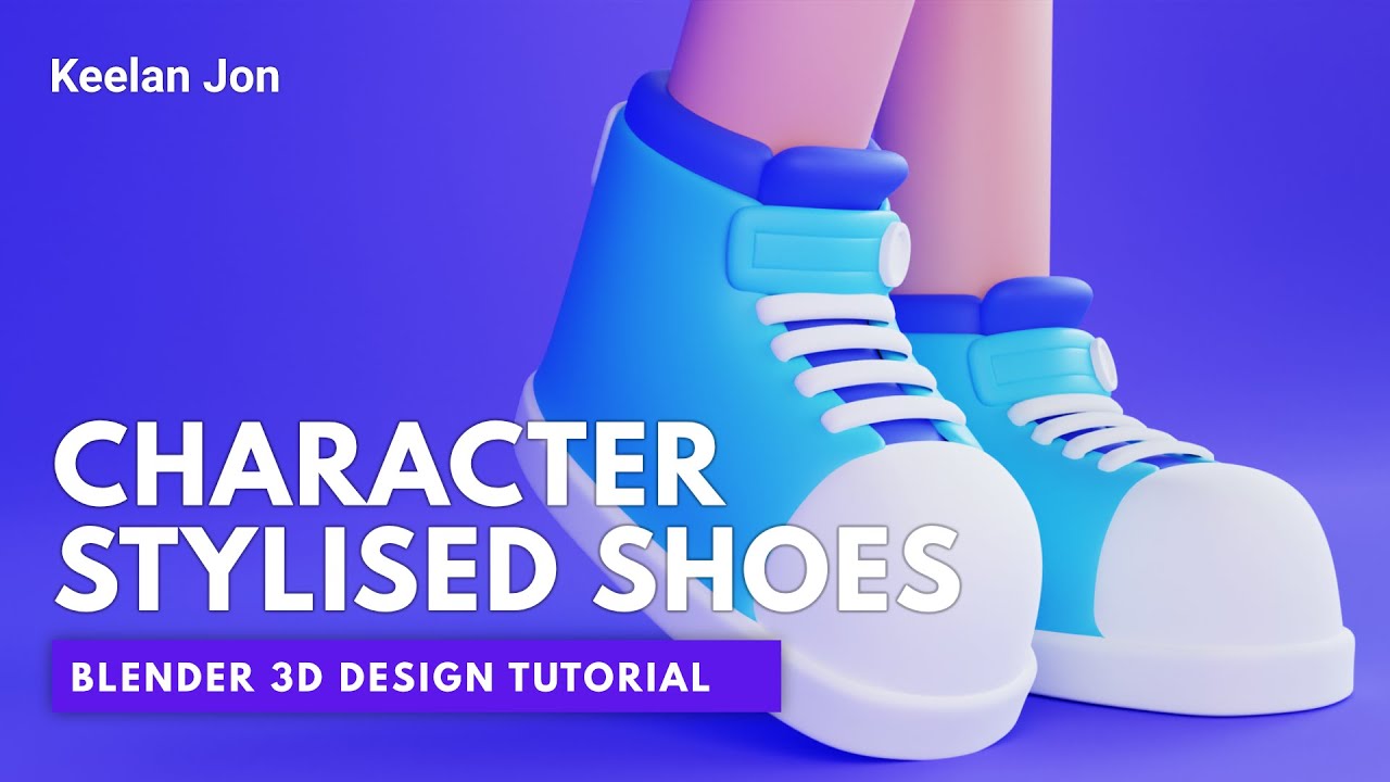 Blender Character Modeling - Easy Stylised Shoes - Blender Tutorial