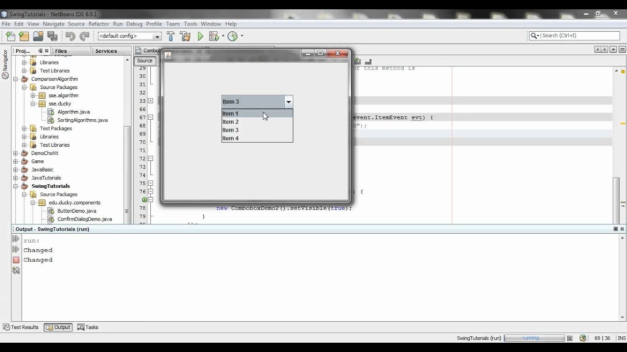 Bài 15 Java Swing: Combobox 2