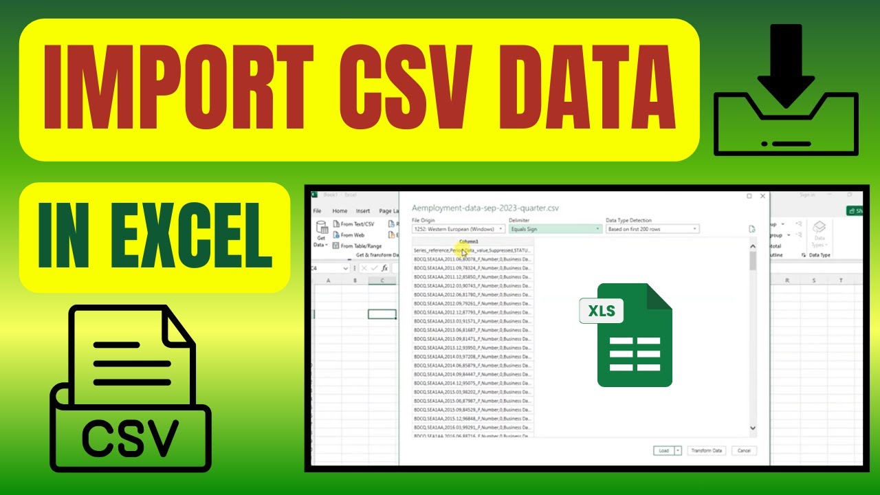 How To Import Csv Data In Excel Sheet #exceltips #exceltutorial #exceltricks