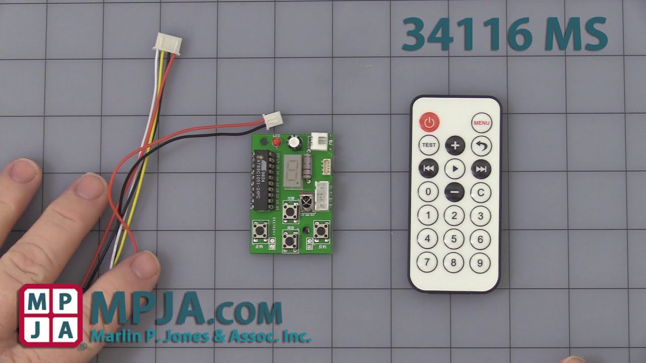 Stepper Motor controller with IR Remote MPJA.com 34116 MS