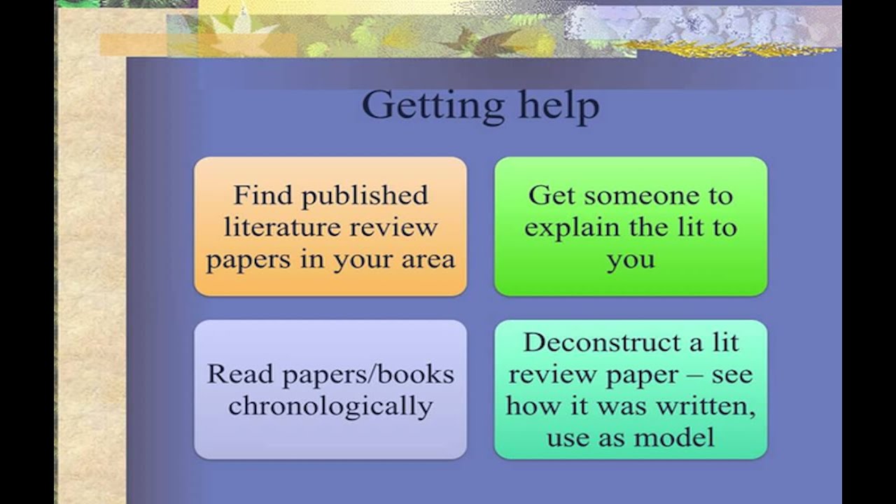 How to Do a Good Literature Review for Research Paper and Thesis