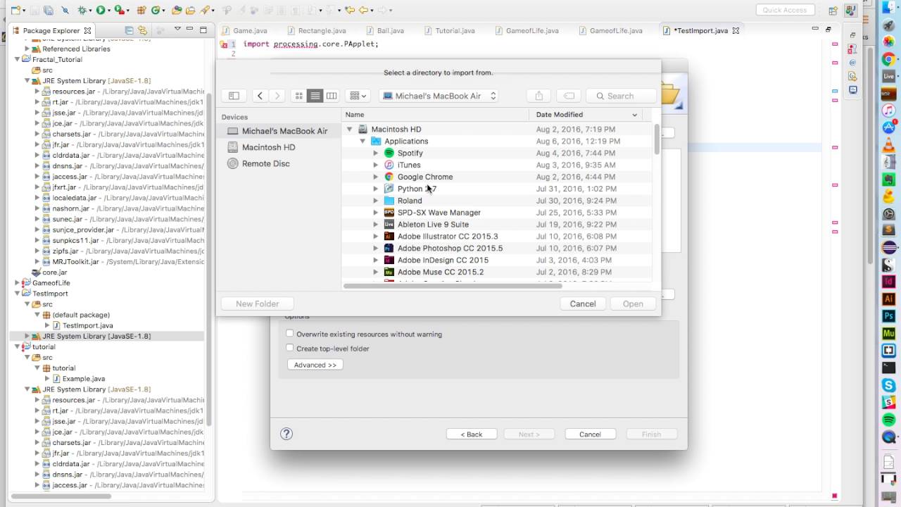 How to Import Processing Core.jar Into Eclipse