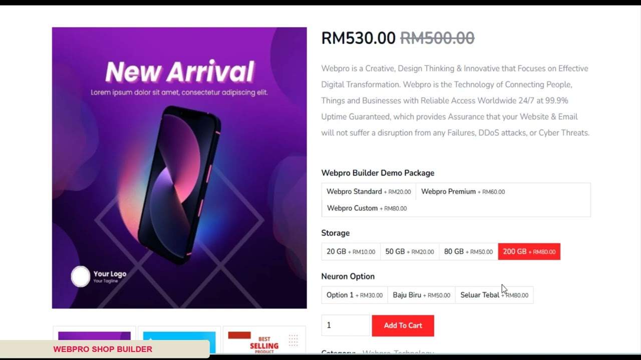 Webpro Shop Builder - e-Commerce Platform