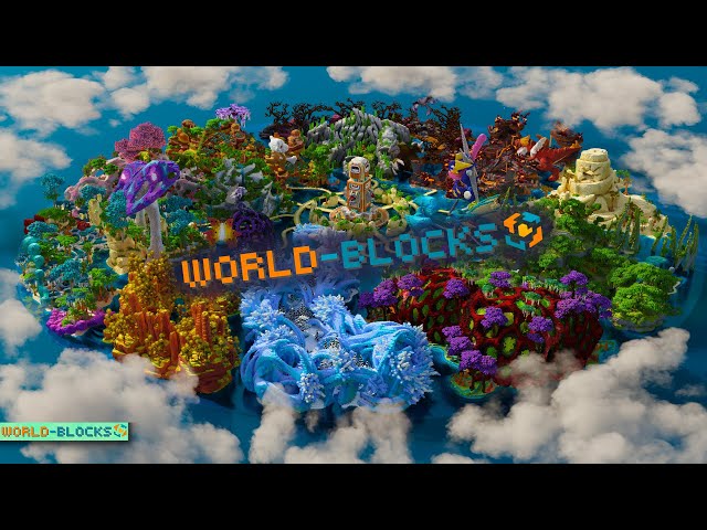 MEGA SAFARI PIXELMON 1100x1100 14 biomes - 12 organics Minecraft Map