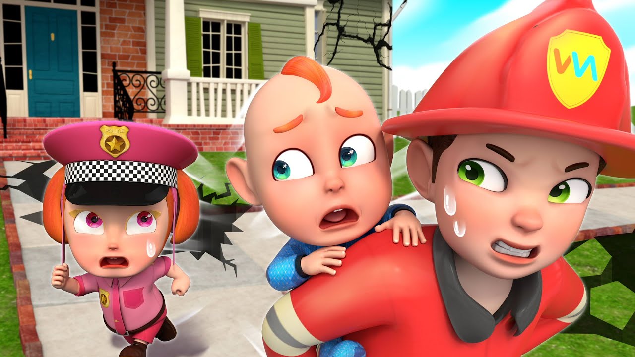 Police Adventure Stories | Police Takes Care of a Baby | Rosoo Nursery Rhymes & Kids Songs