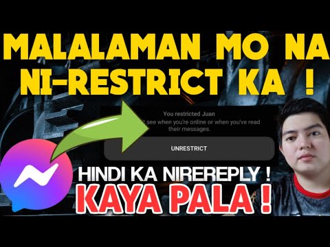 PAANO MALAMAN KUNG NI - RESTRICT KA SA MESSENGER ! 100% LEGIT !
