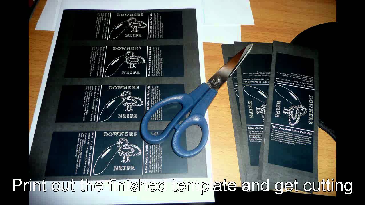 Tips - Bottle Labels - How to make your own