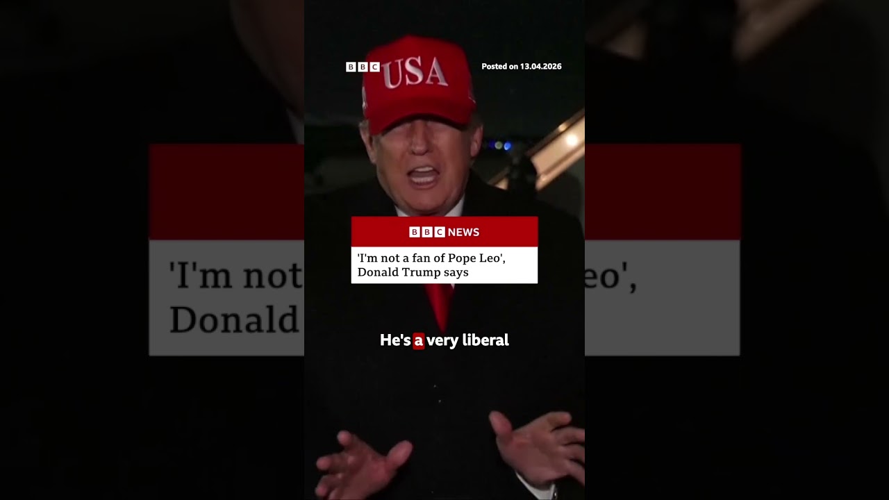 Donald Trump attacks Pope over criticism of Iran war. #Trump #PopeLeo #BBCNews