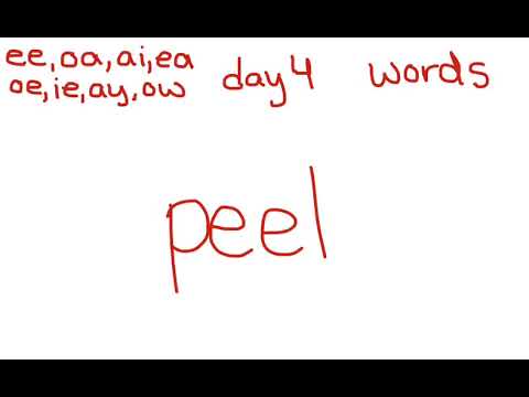 W8.1.1 EE, OA, AI, EA, OE, IE, AY, AW Words Day 4